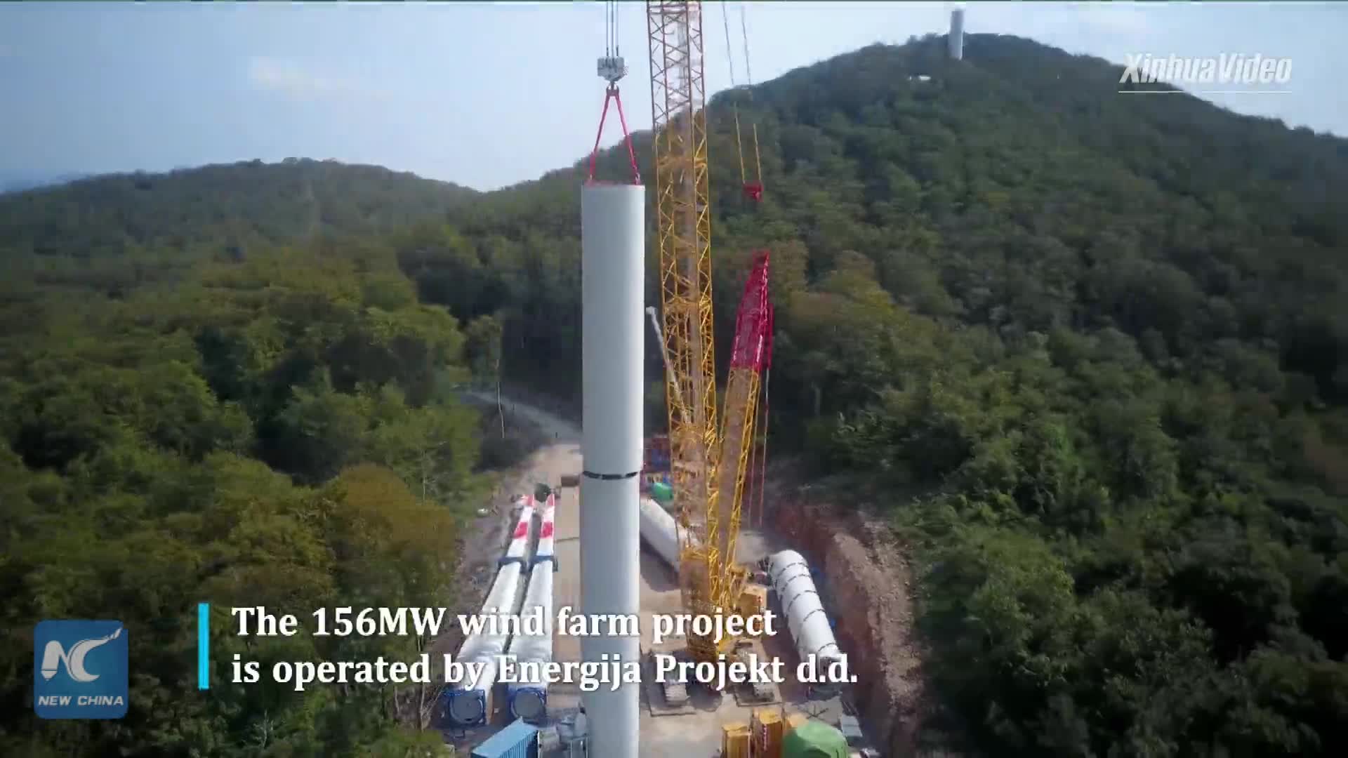 Aerial view of Chinese-invested Croatian wind farm project-China Story